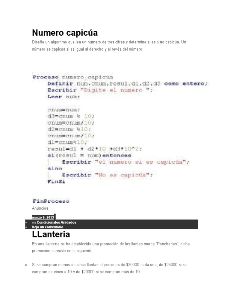 Ejercicios Resueltos de Pseint Condicionales (Clave) | PDF