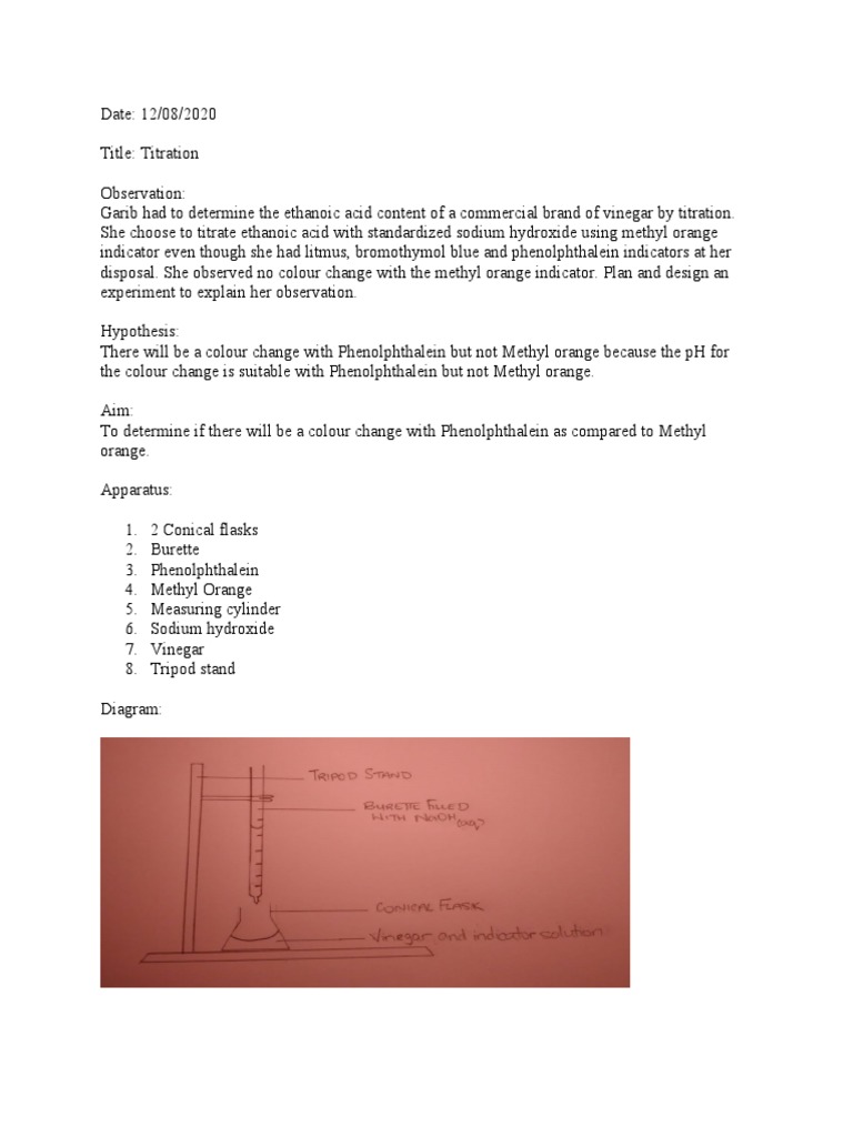 Titration Lab | PDF | Chemistry | Titration