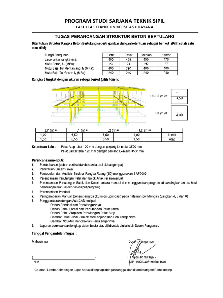 Form Tugas Peranc SBB 2020 | PDF