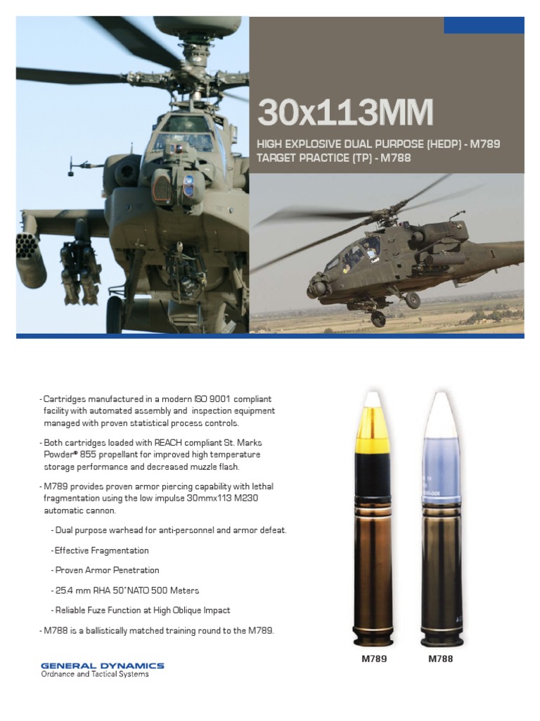 30x113mm HEDP 1 | PDF | Shell (Projectile) | Hazards