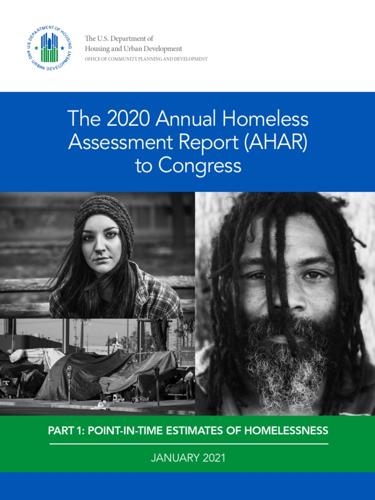 The 2020 Annual Homeless Assessment From The U.S. Department of Housing ...