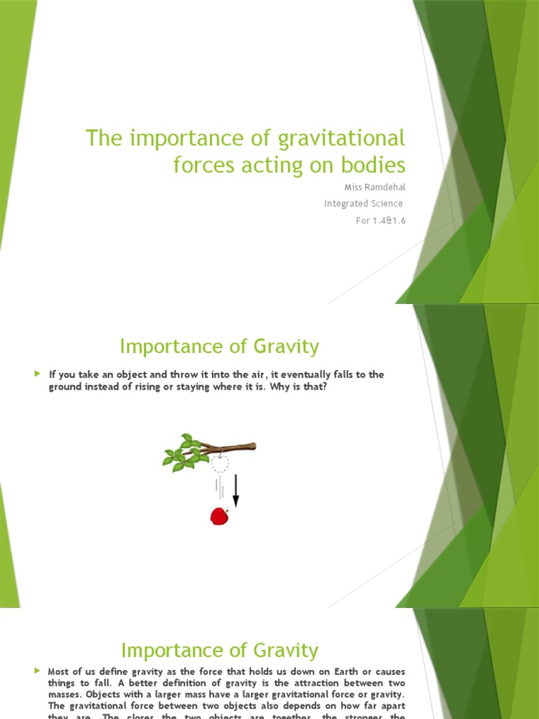 The Importance of Gravitational Forces Acting On Bodies | PDF | Weight ...
