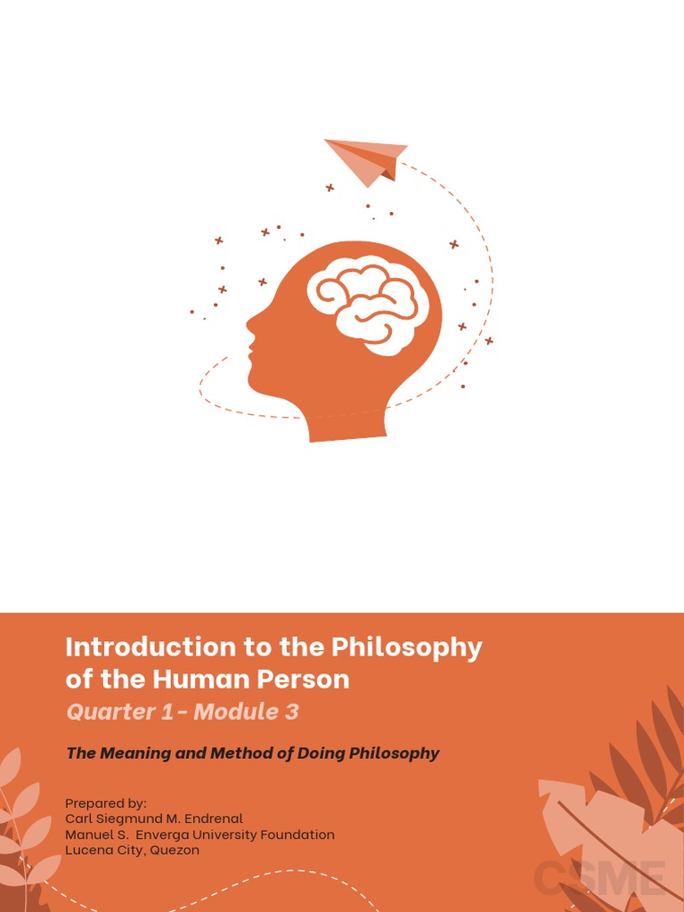 Module 3 - Philo | PDF | Transcendence (Philosophy) | Human