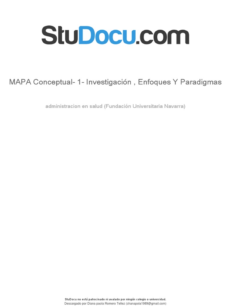 Mapa Conceptual 1 Investigacion Enfoques y Paradigmas | PDF | Método ...