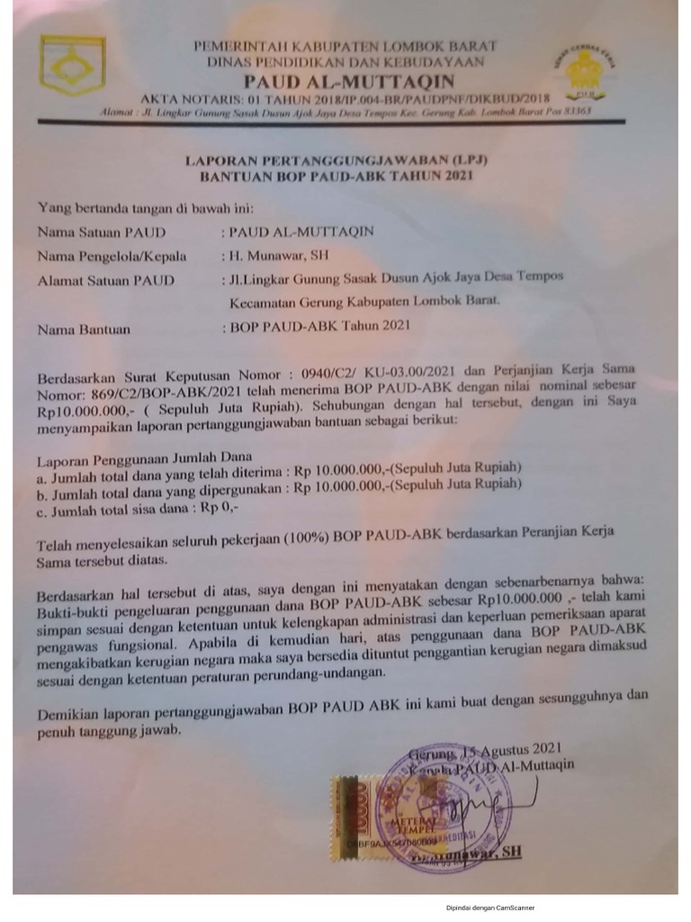 LPJ Bop-Abk 2021 | PDF