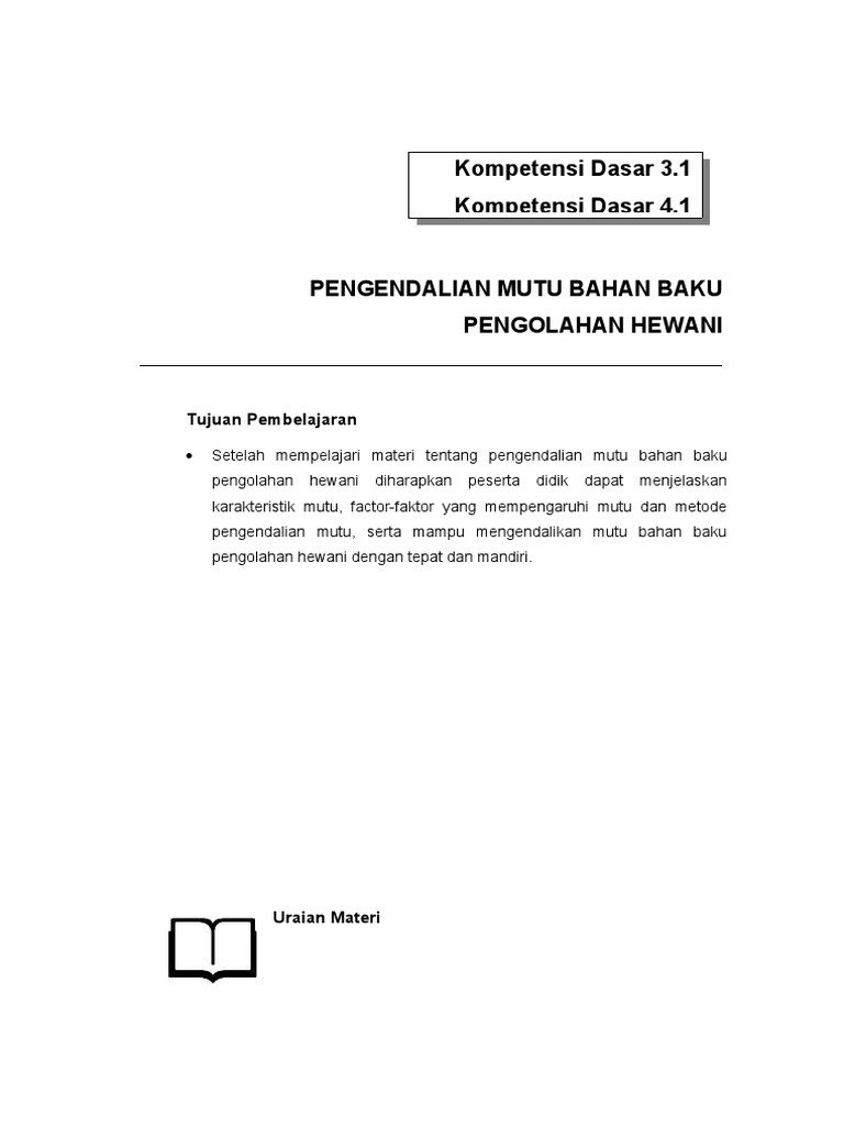 Modul 3.1 Menerapkan Pengendalian Mutu | PDF