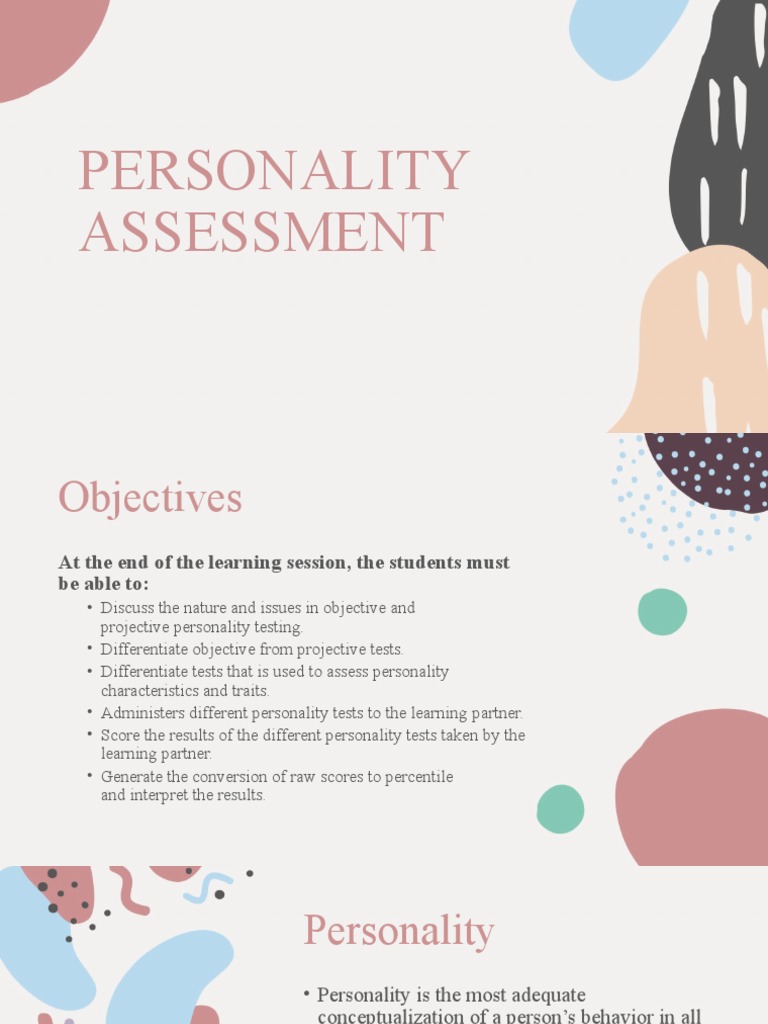 Personality-Assessment 2021 | PDF | Psychological Evaluation | Self ...