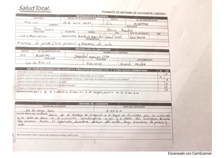 Formato Salud Total | PDF