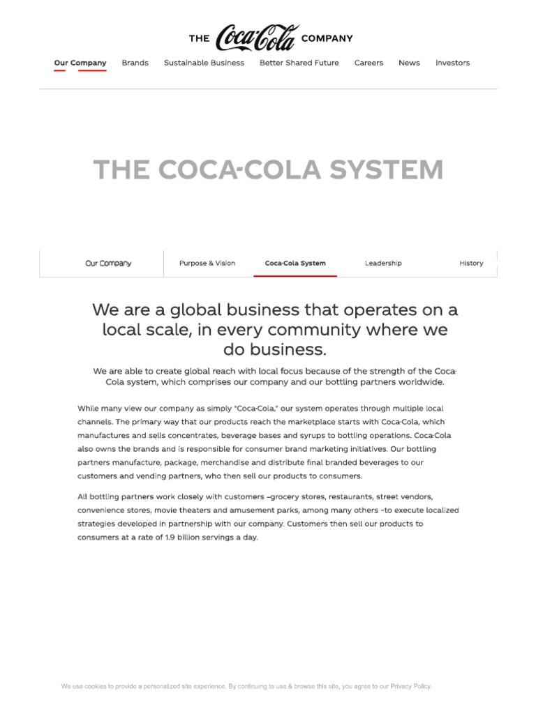 The Coca-Cola System - List of Bottlers | PDF