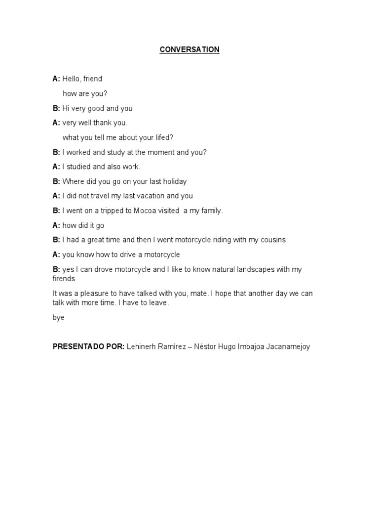 Conversation | PDF