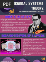 Ludwig Von Bertalanffy's General Systems Theory | PDF | System ...