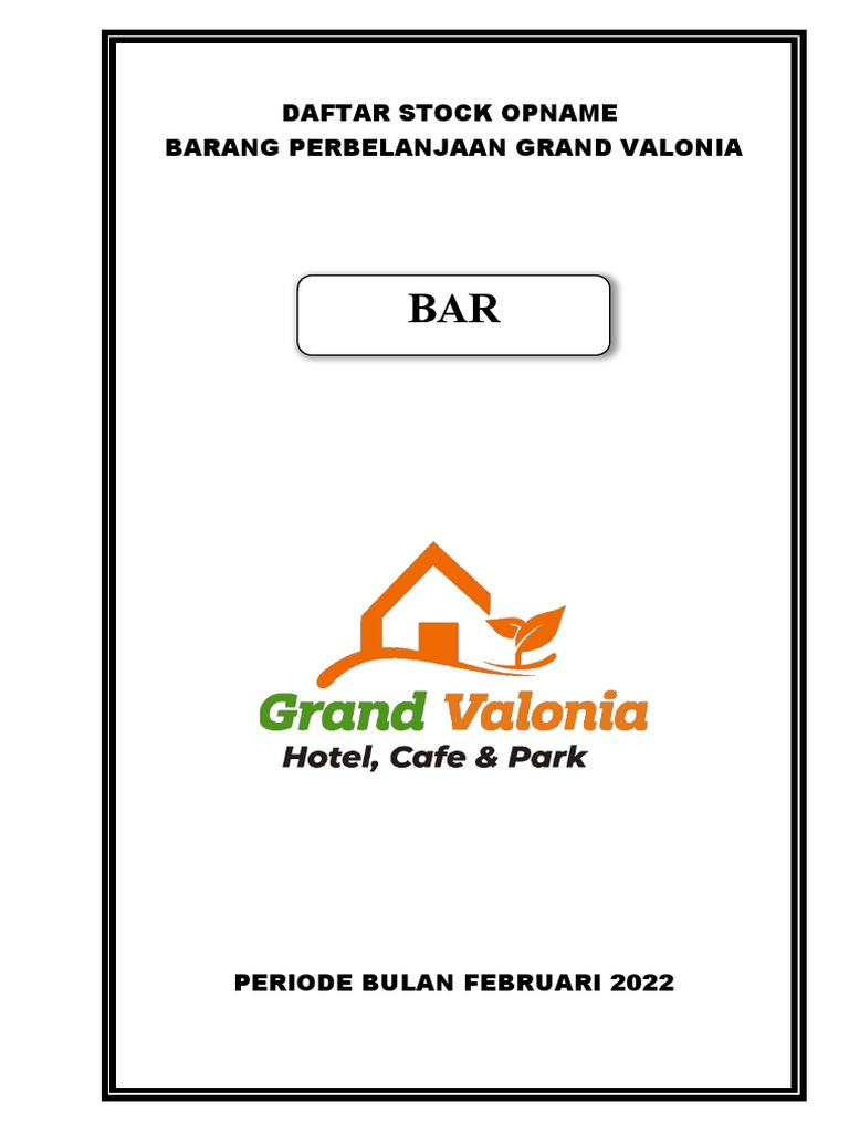 Stock Opname Grand Valonia Februari 2022 | PDF | Pengelolaan Keuangan ...