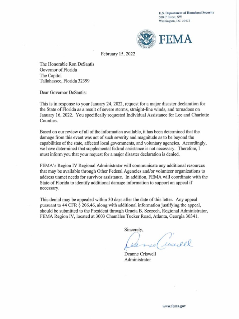 Fema Rejection | PDF