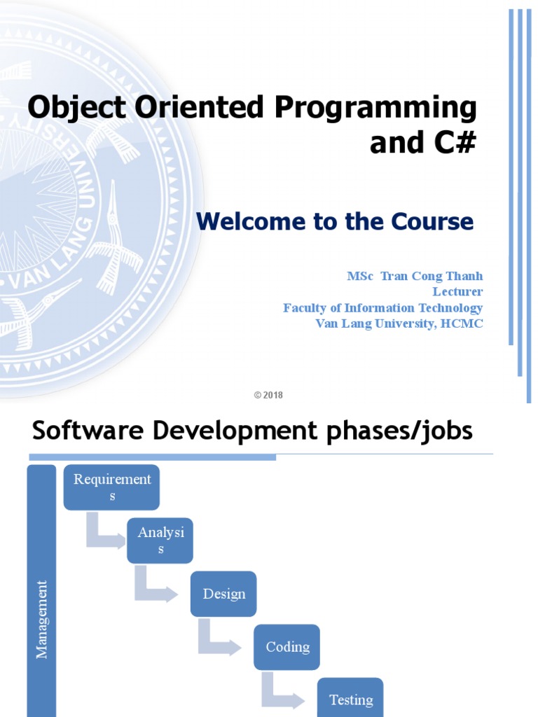 Object Oriented Programming and C#: Welcome To The Course | Download Free PDF | Computer ...