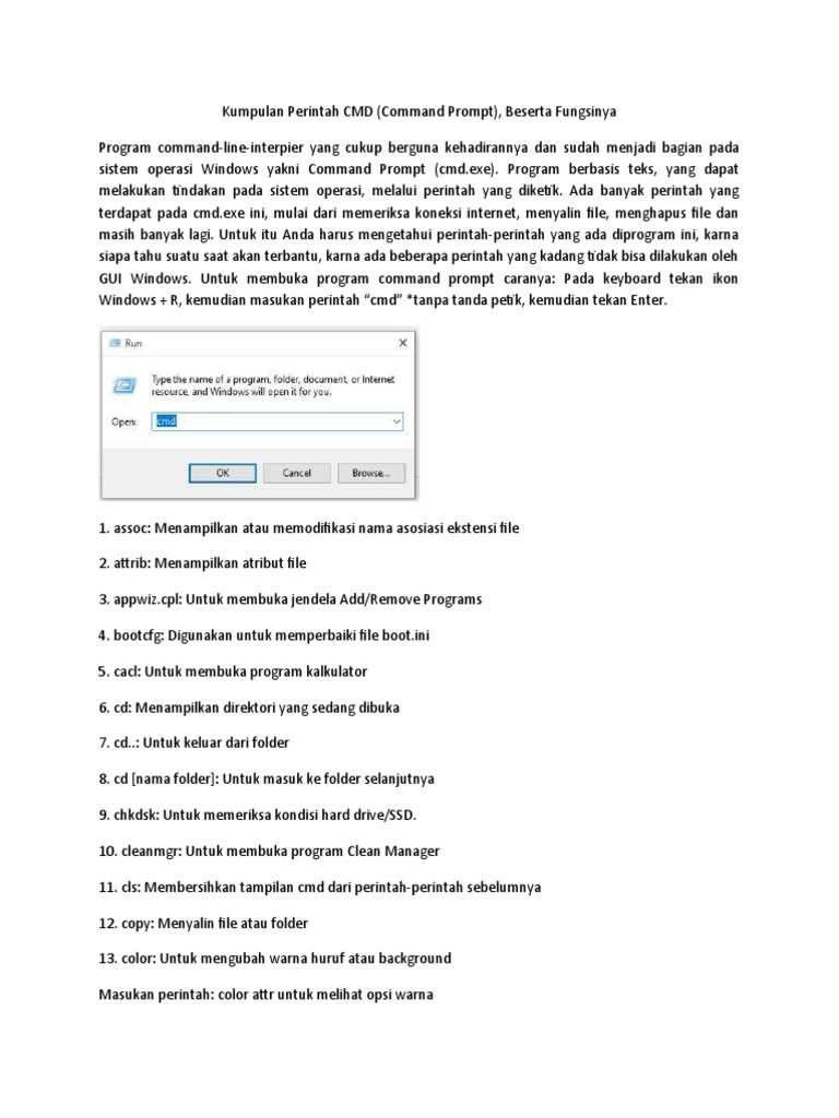 Kumpulan Perintah CMD | PDF