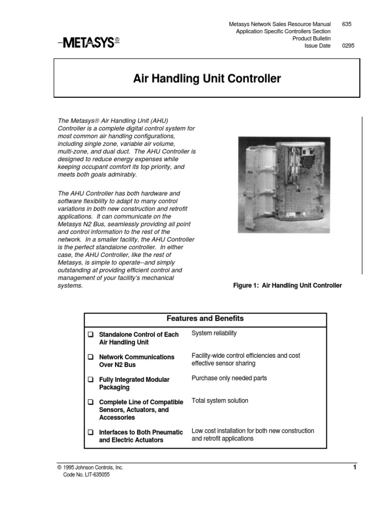Air Handling Unit Controller | PDF | Relay | Switch