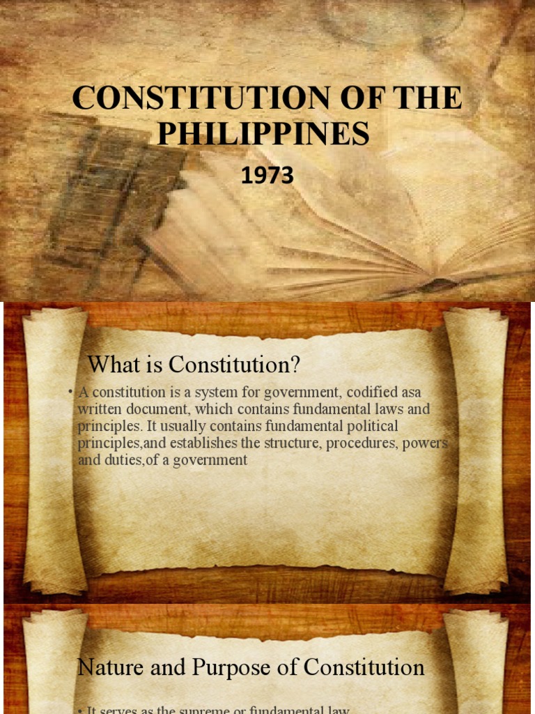 1973 Constitution | PDF | Constitution | Sources Of Law