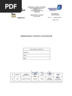 Dimensional-Control Procedure PDF | PDF | Specification (Technical ...
