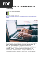 Cómo Redactar Un Informe Correctamente - Con Ejemplo, Aprende A Hacerlo Paso A Paso de Forma ...