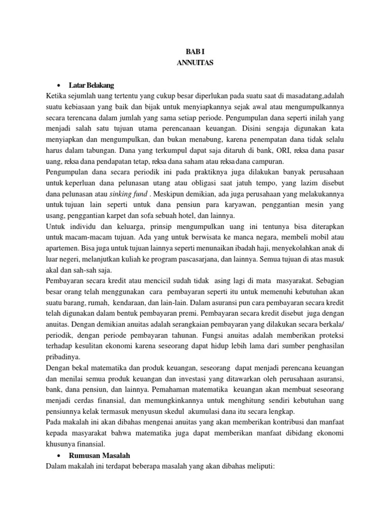 Modul Anuitas (Pak Fariz) | PDF