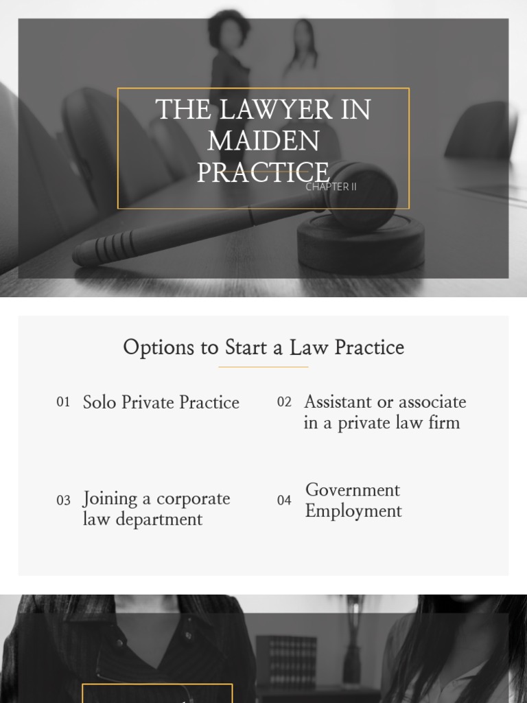 Chapter II (The Lawyer in Maiden Practice) | PDF | Law Firm | Lawyer