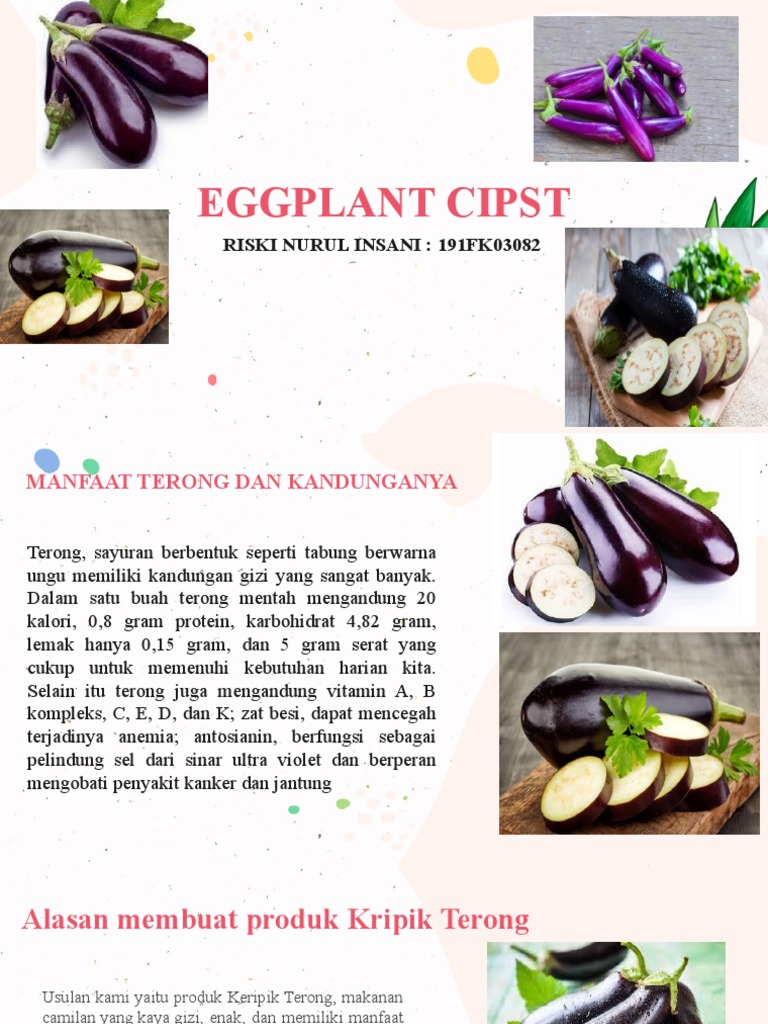 Manfaat dan Resep Keripik Terong | PDF