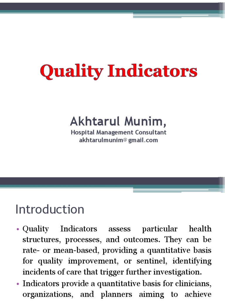 Hospital Quality Indicators | PDF | Patient | Surgery