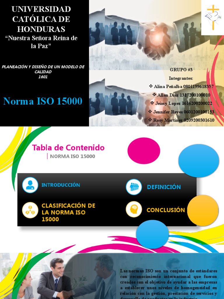 NORMA ISO 15000 - Grupo #3 | PDF