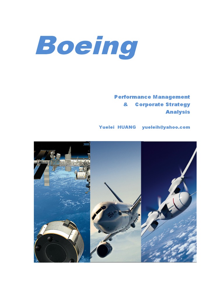 Boeing: Performance Management & Corporate Strategy Analysis | PDF ...