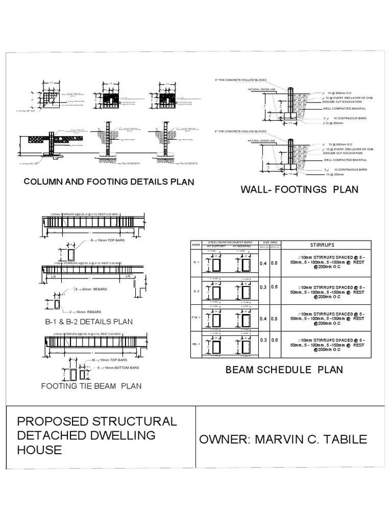 Proposed Structural Detached Dwelling House1 | PDF | Building ...