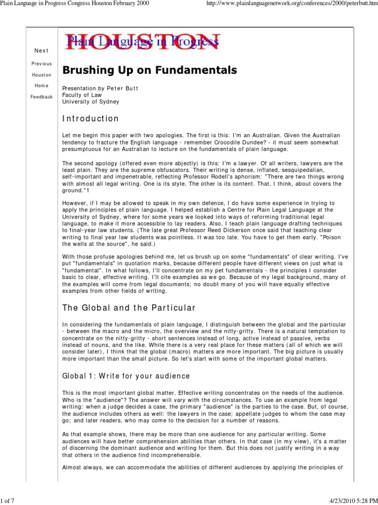 Butt Plain Writing-Brushing Up On Fundamentals | PDF | Verb | Ambiguity