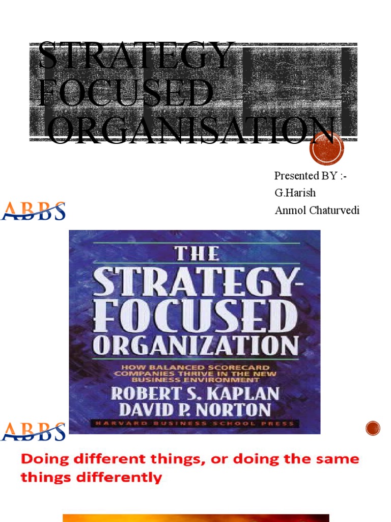 Strategy-Focused Organization Insights | PDF