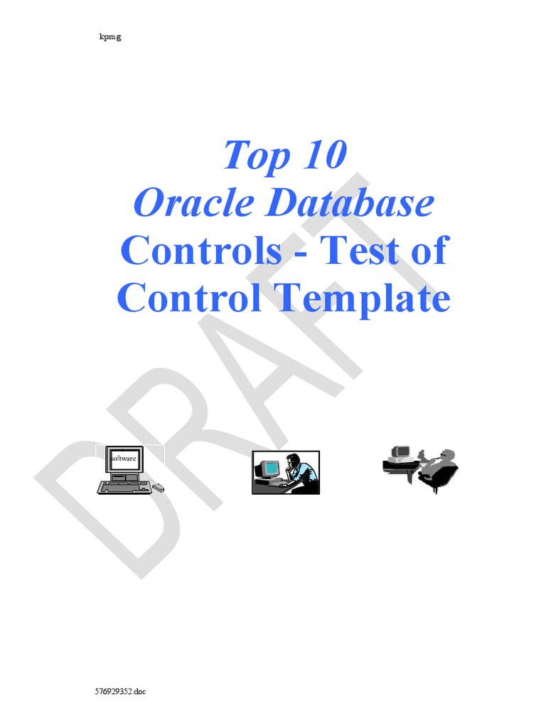 Top 10 Oracle Database: Controls - Test of Control Template | PDF ...