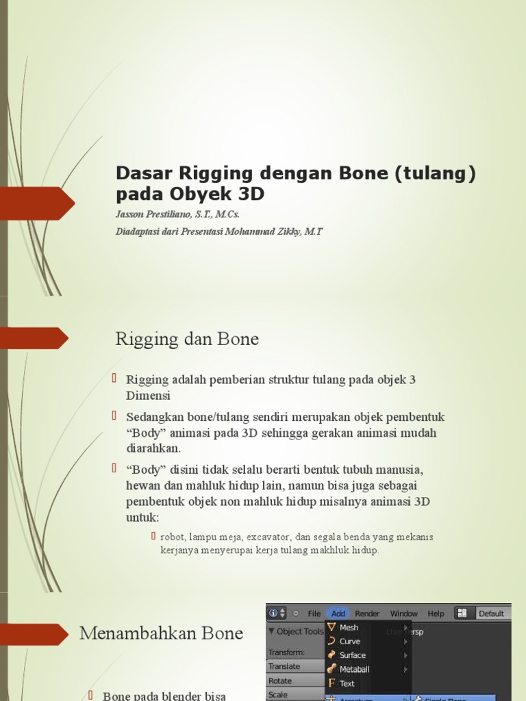 Dasar Rigging 3D Dengan Bone | PDF
