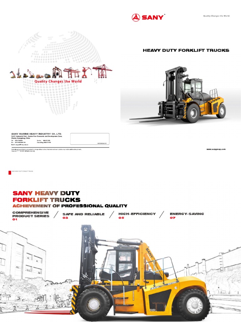 Sany Forklift | PDF | Forklift | Truck