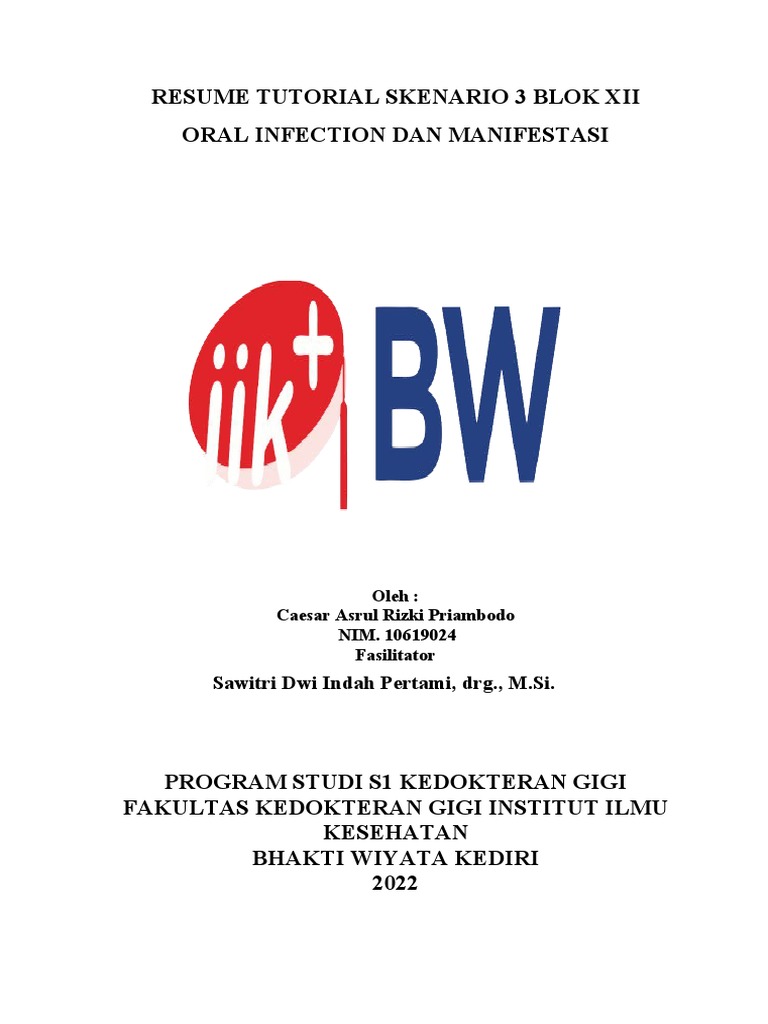 Resume Tutorial Skenario 1 Blok Xii | PDF