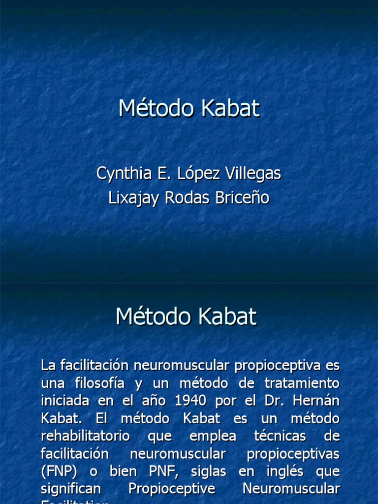 Metodo Kabat | PDF | Contracción muscular | Músculo