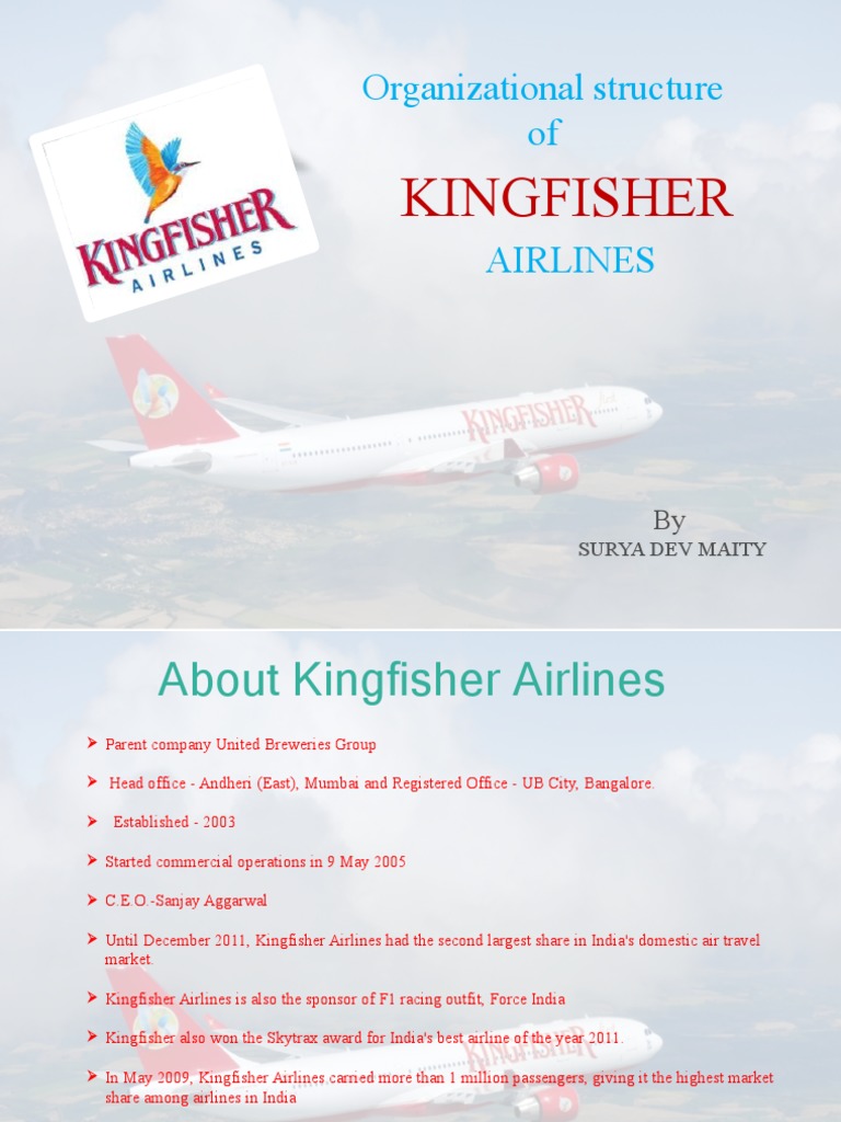 Kingfisher: Organizational Structure of Airlines | PDF | Airlines | Aircraft