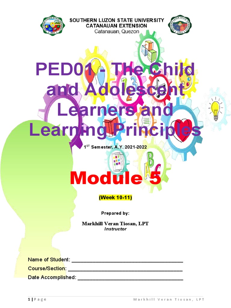 Child and Adolescent Learning Principles | PDF | Temperament ...