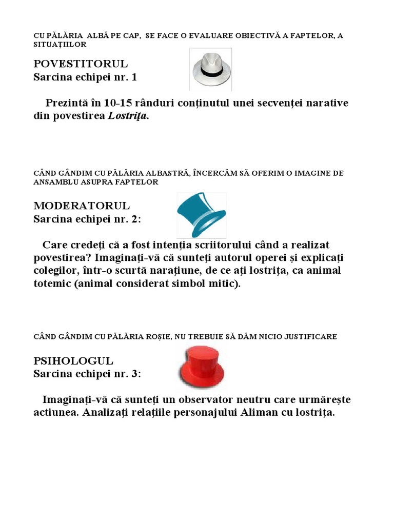 Lostrita Palarii Ganditoare Ganditoare | PDF