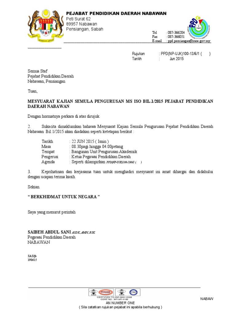 Format Baharu LETTERHEAD PPD | PDF