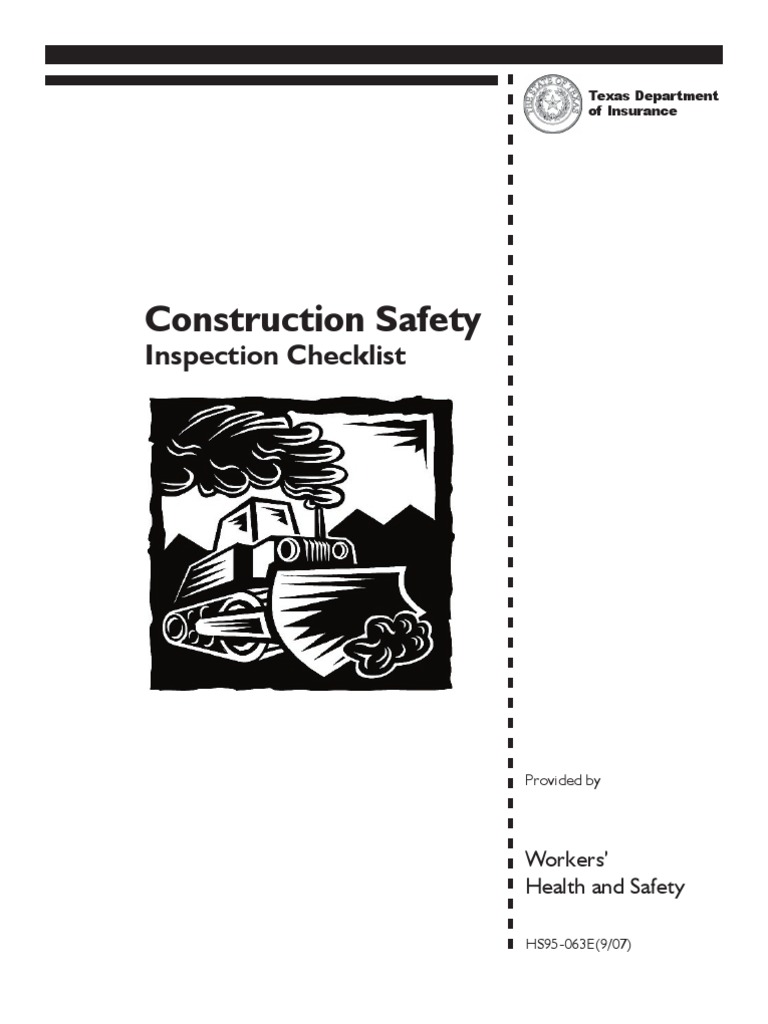 Construction Safety Inspection Checklist | PDF