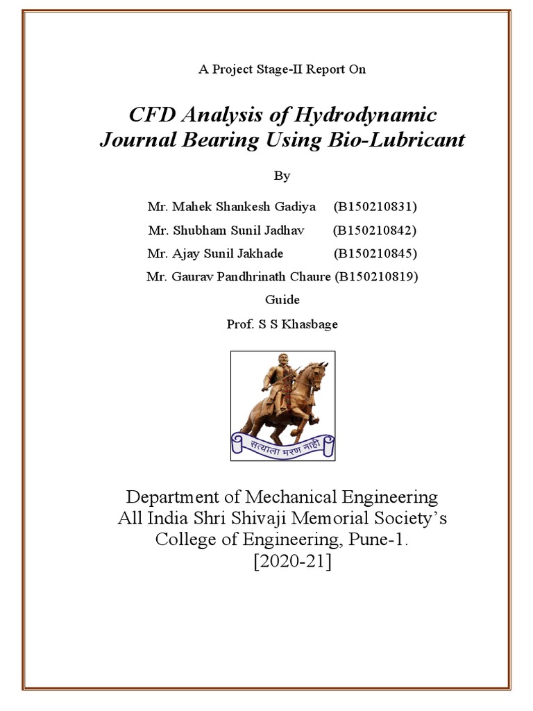 Final Report Stage 2 UPDATED 2 | PDF | Lubricant | Bearing (Mechanical)