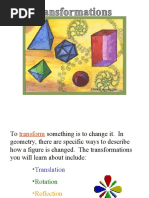 CSEC TRANSFORMATIONS Notes | PDF | Shape | Mirror