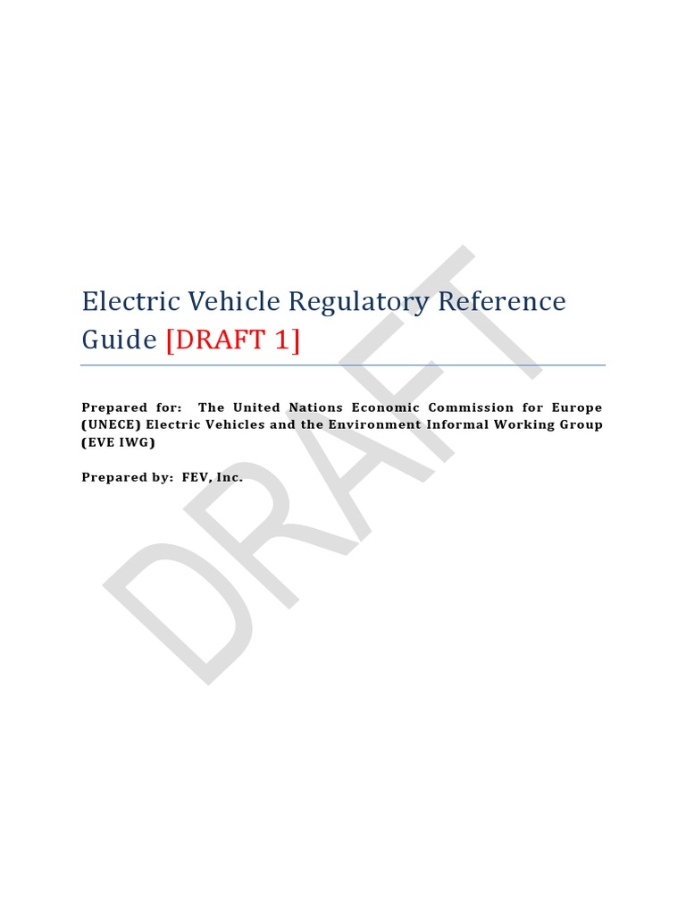 EV Regulatory Reference Guide Overview | PDF | Fuel Economy In ...