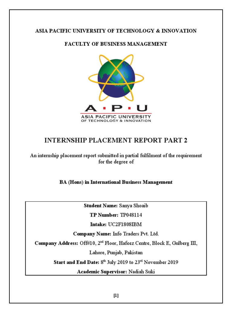 Internship Report Part 2 Official | PDF | Retail | Supply Chain