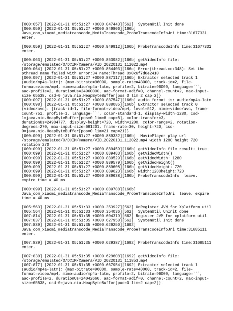 Trace | PDF | Codec | Data Compression