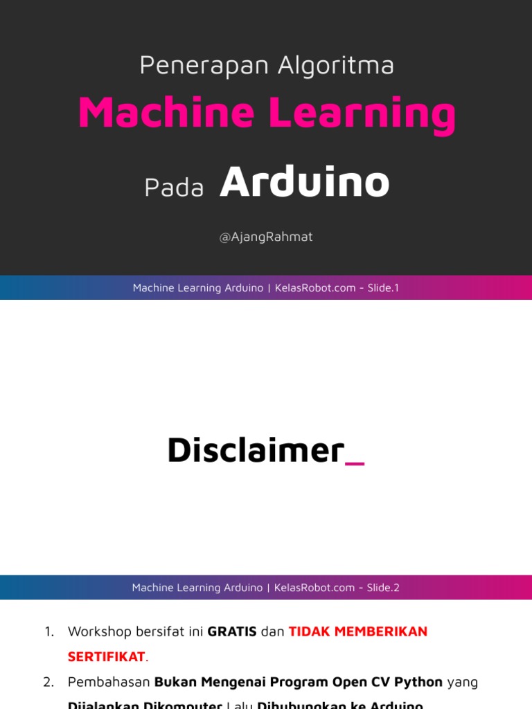 Penerapan Algoritma Machine Learning Pada Arduino | PDF Penerapan Algoritma Machine Learning Pada Arduino | PDF