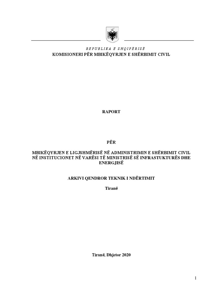 Arkivit Qendror Teknik Të Ndërtimit | PDF