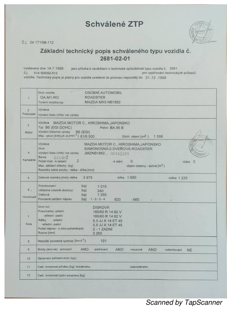Zakladni Technicky Popis | PDF